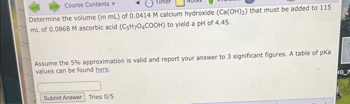 Solved Determine the volume (in mL ) of 0.0414M calcium | Chegg.com