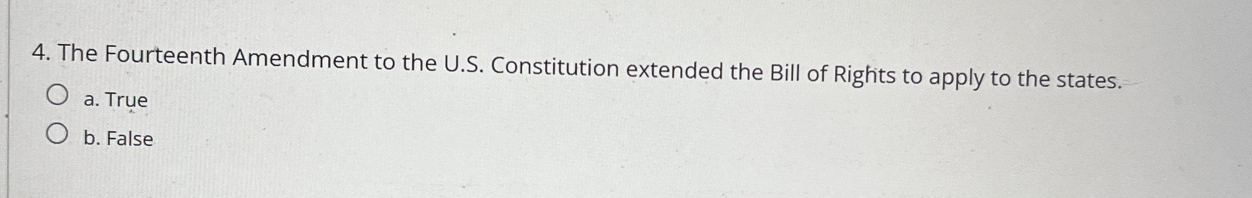 Solved The Fourteenth Amendment to the U.S. ﻿Constitution | Chegg.com