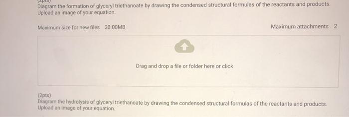 Solved Diagram the formation of glyceryl triethanoate by | Chegg.com
