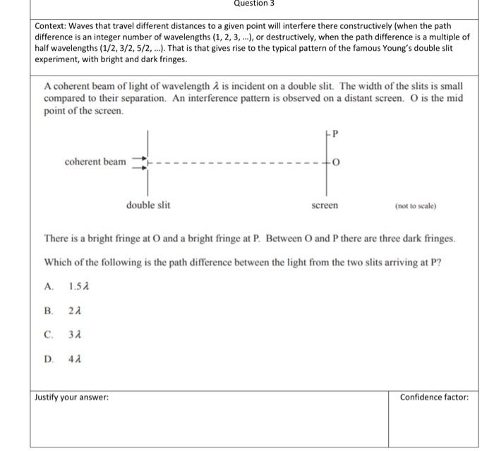 Solved Context: Waves that travel different distances to a | Chegg.com