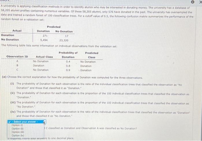 Solved B Compute The Values Of Accuracy Sensitivity