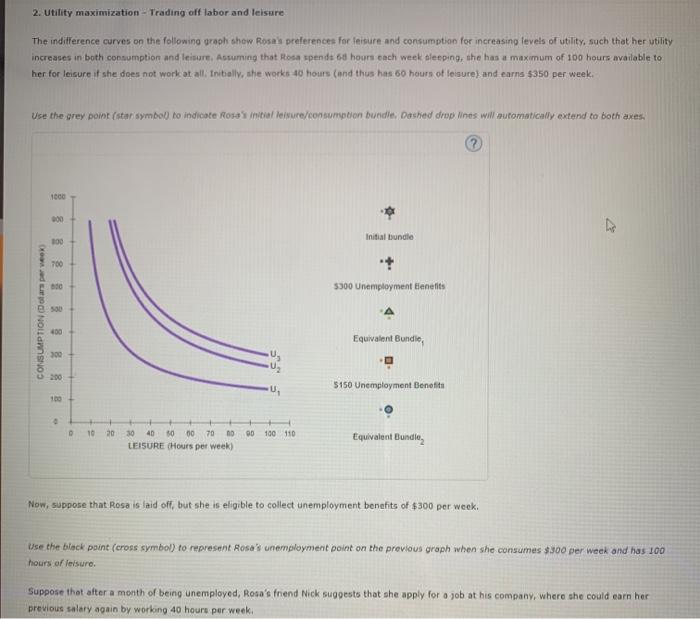 Solved 2. Utility maximization - Trading off labor and | Chegg.com