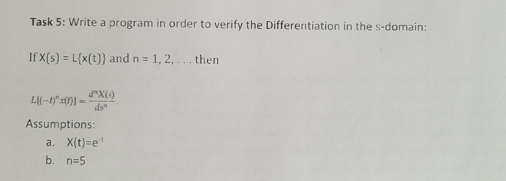 Solved 1. Commands "laplace" and "ilaplace" The computation | Chegg.com