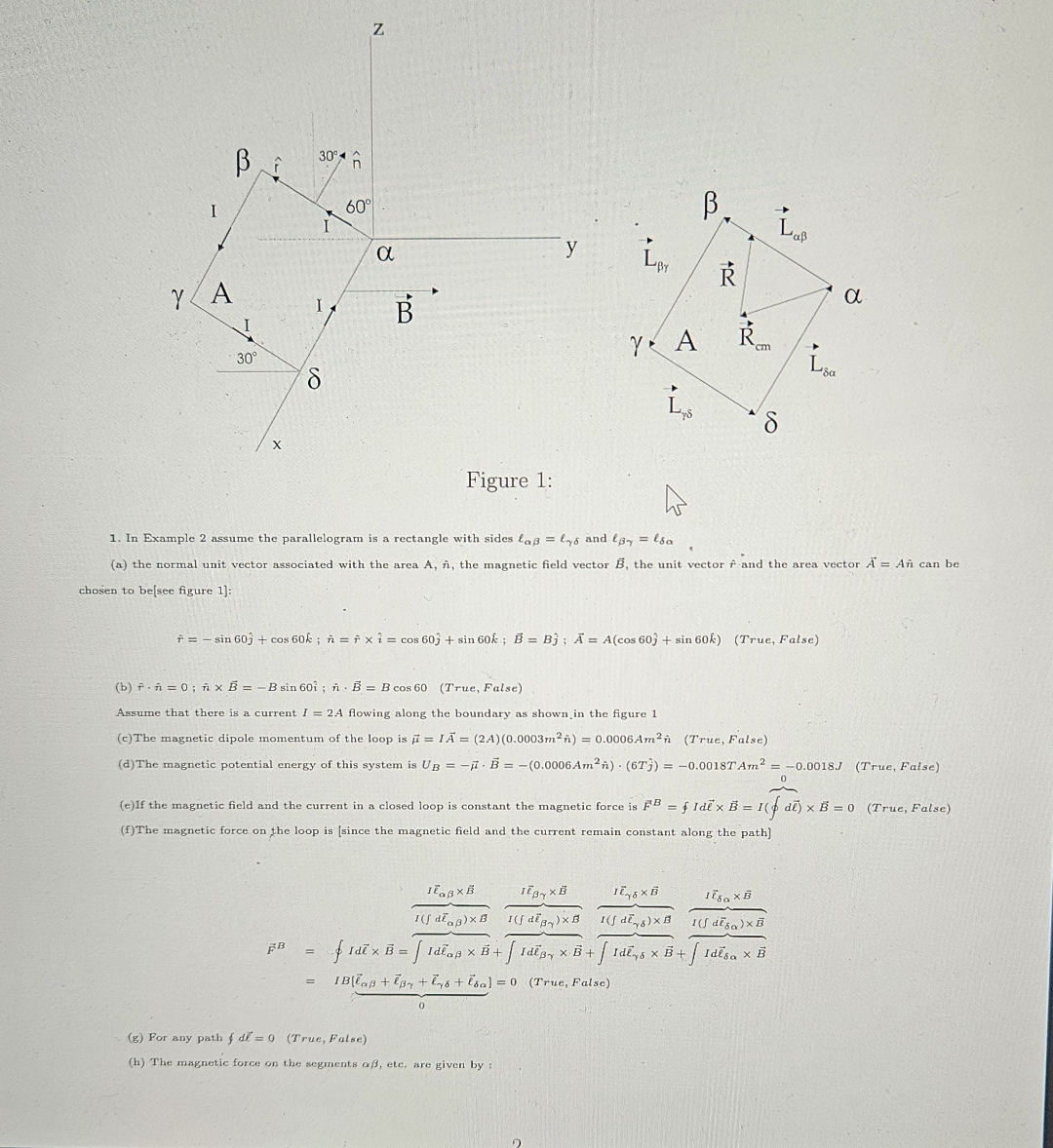 Figure 1:In Example 2 ﻿assume the parallelogram is a | Chegg.com