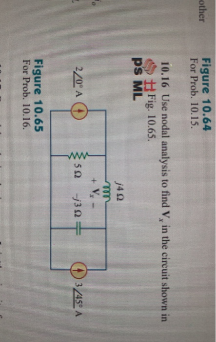 Solved other Figure 10.64 For Prob. 10.15. 10.16 Use nodal | Chegg.com Solved other Figure 10.64 For Prob. 10.15. 10.16 Use nodal | Chegg.com