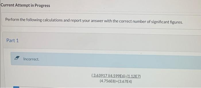 Solved Perform the following calculations and report your | Chegg.com