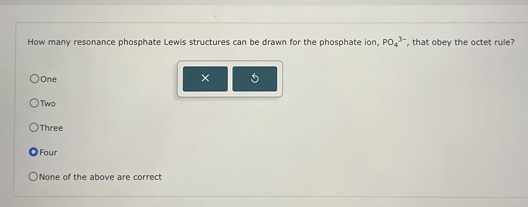 Solved How many resonance phosphate Lewis structures can be | Chegg.com