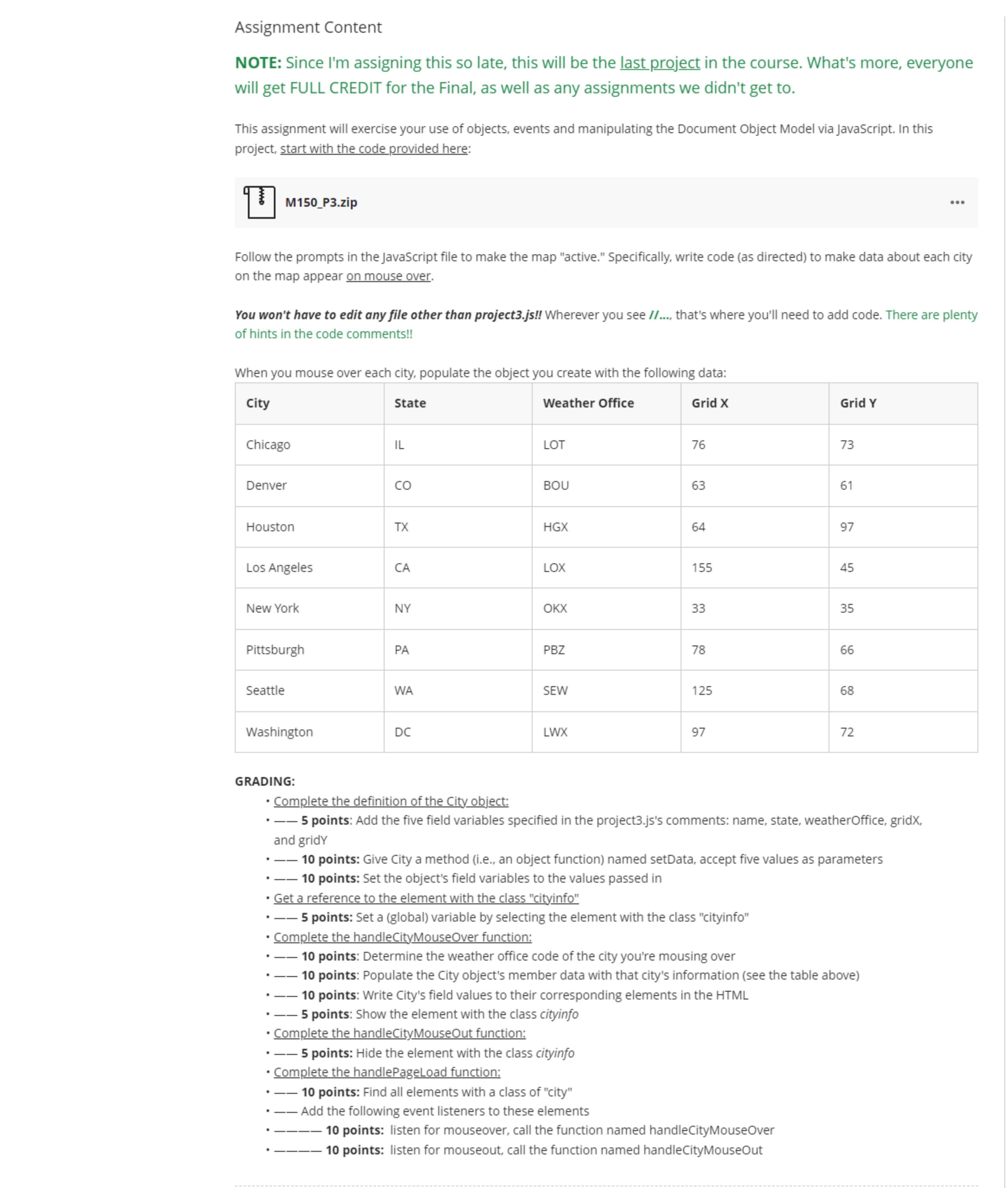 Solved Help with JavaScript project Please! Follow the | Chegg.com