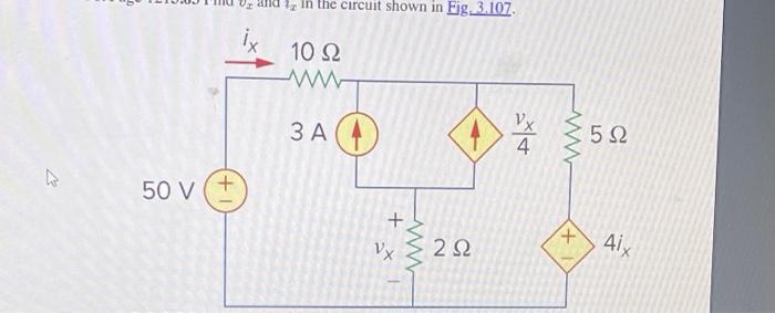 Solved Find vx and ix | Chegg.com