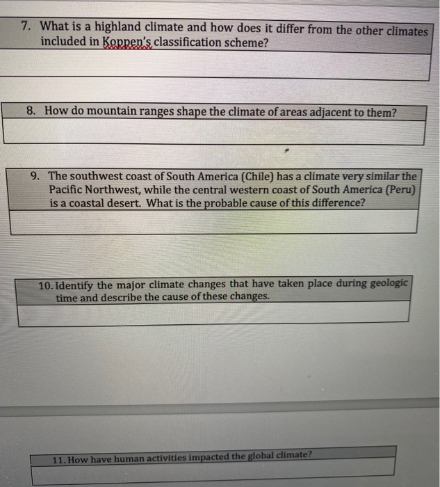 Solved 4. How does the Koeppen climate classification system | Chegg.com