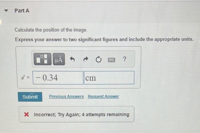 Solved A 1.3-cm-tall object is 17 cm in front of a concave | Chegg.com