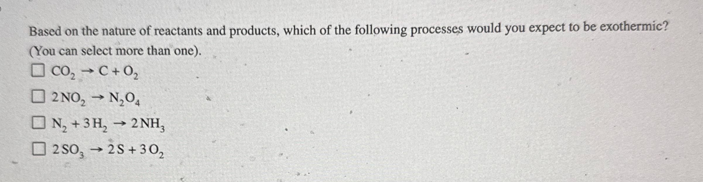 Solved Based on the nature of reactants and products, which | Chegg.com