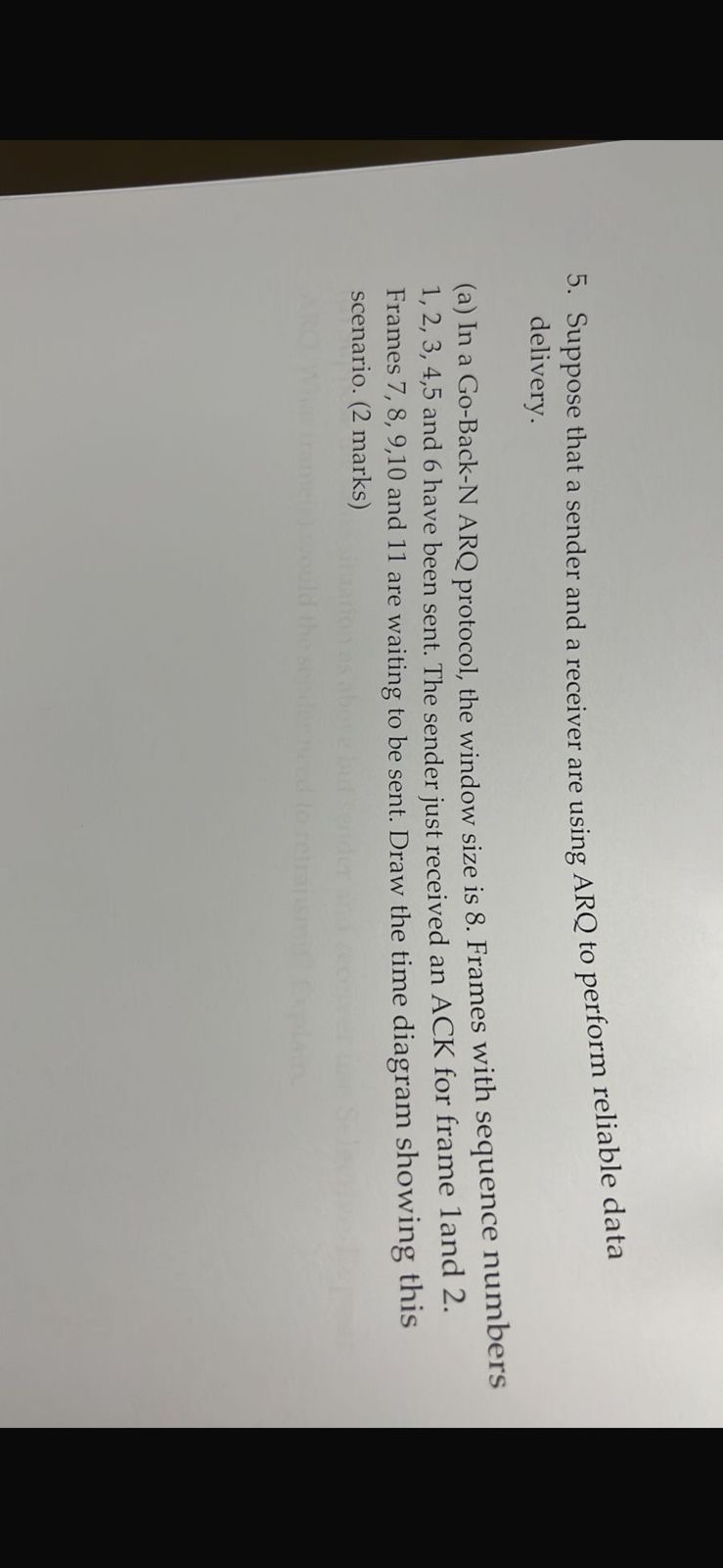 Solved Suppose that a sender and a receiver are using ARQ to | Chegg.com