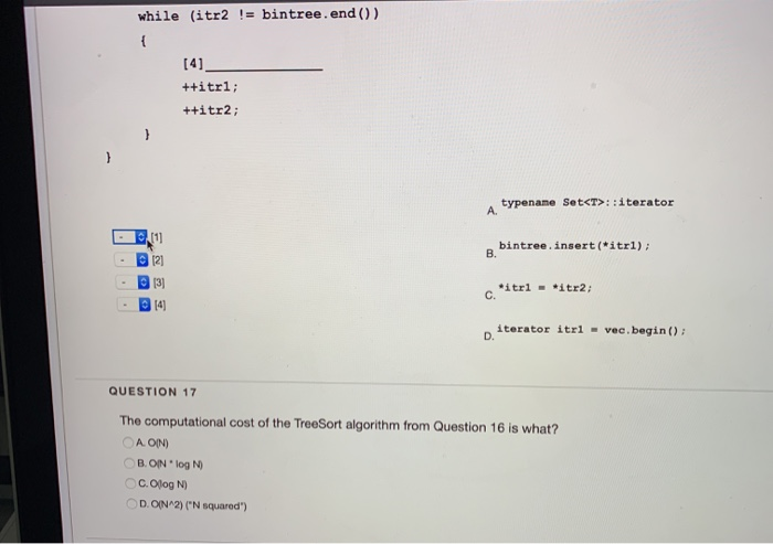 Solved An Algorithm Called Treesort Exploits The Fact That 5115