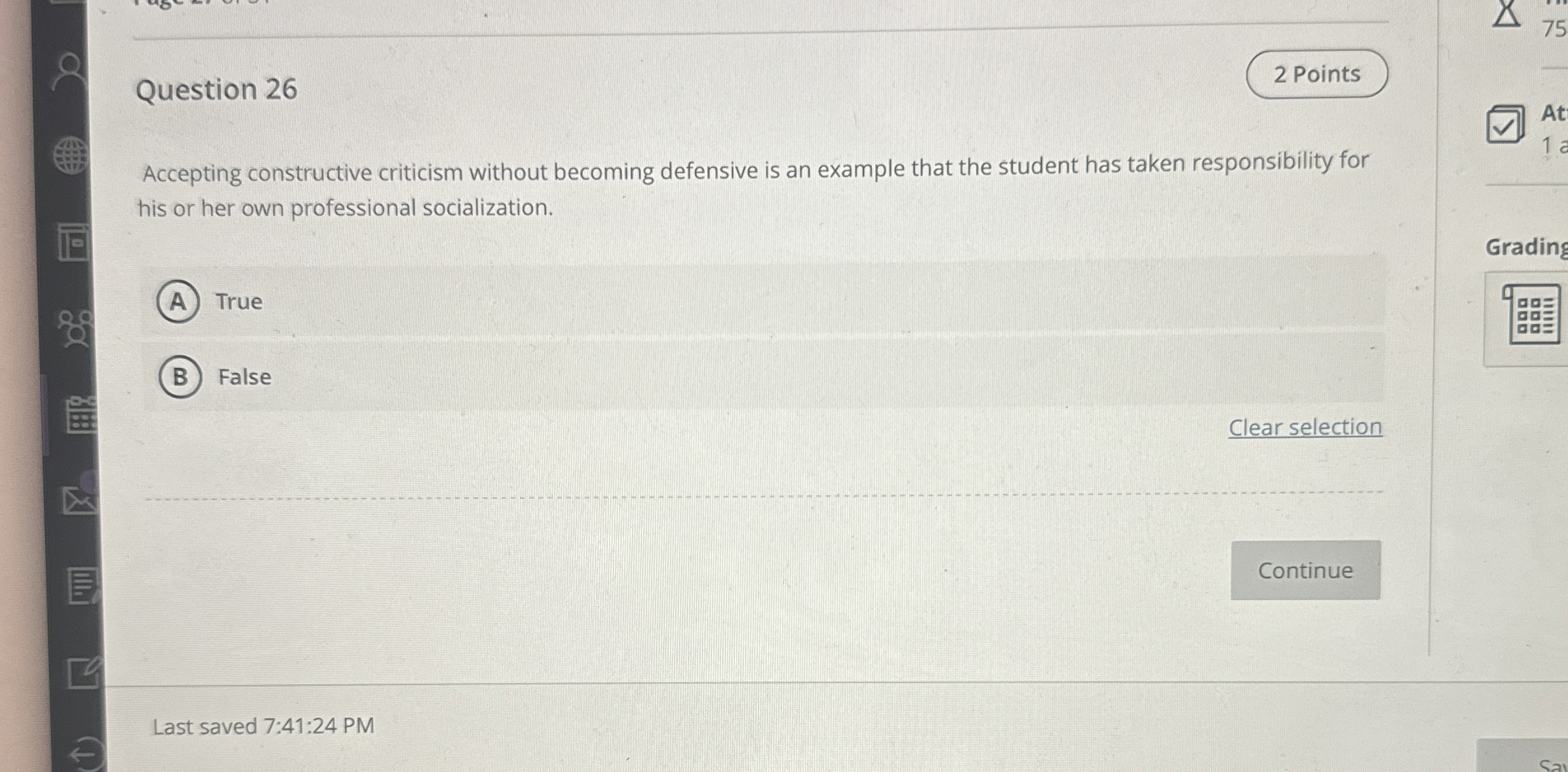 Solved Question 262 ﻿PointsAccepting constructive criticism | Chegg.com