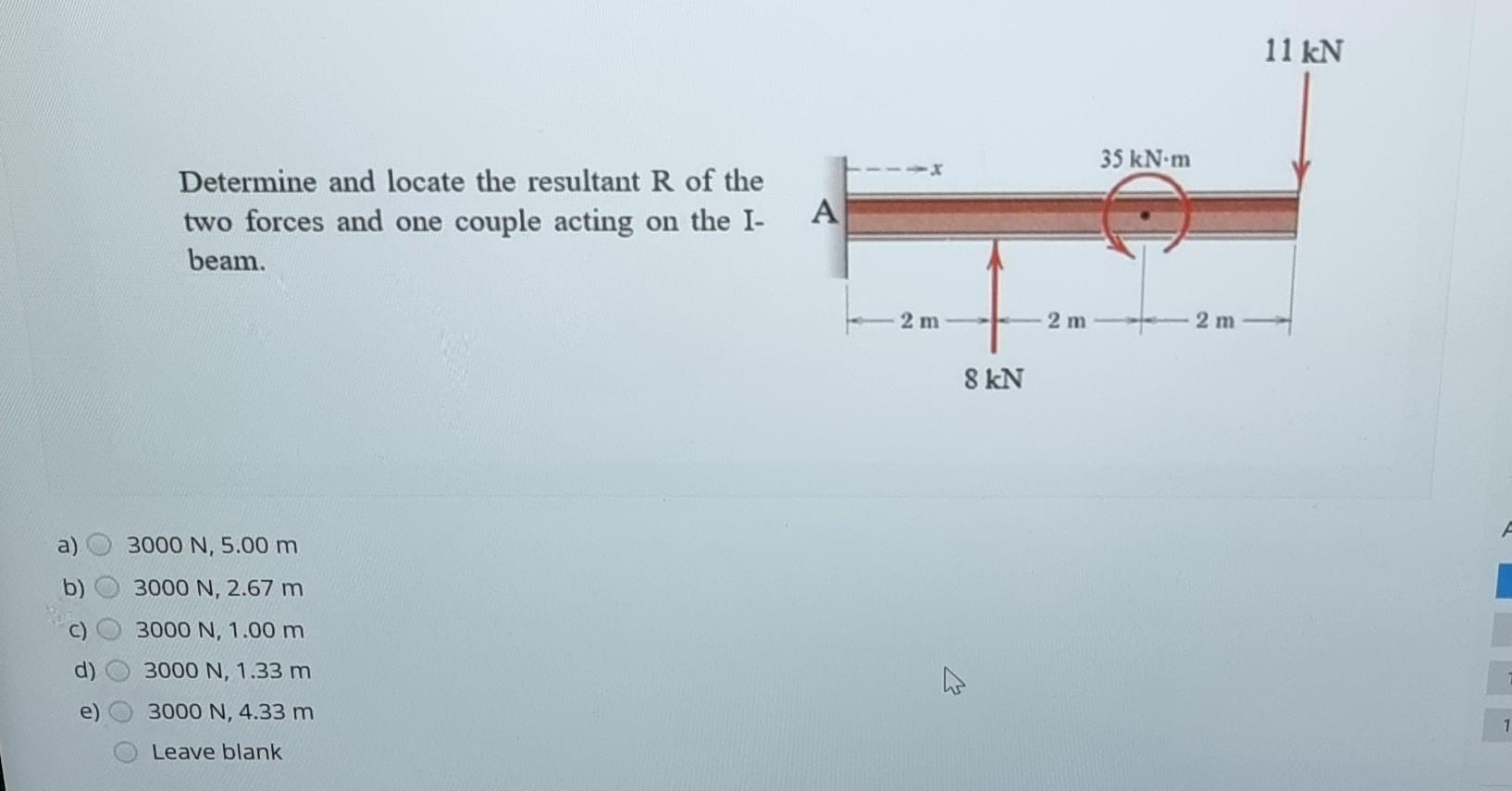 Solved Determine and locate the resultant R of the two | Chegg.com