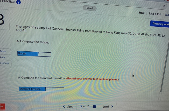 Solved 1 Practice i Saved Help Save & Exit Sub Check my | Chegg.com