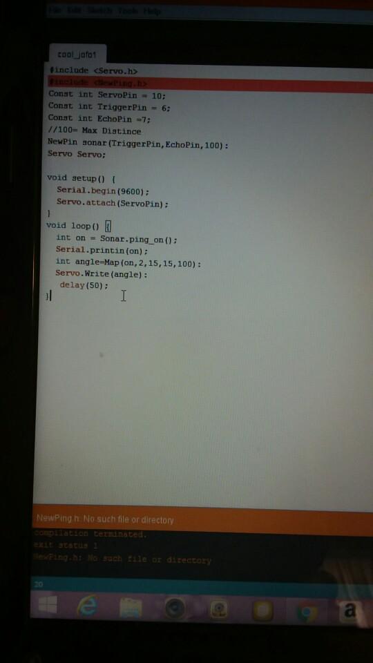 Solved cool jafo1 include Const int ServoPin - 10; Const | Chegg.com