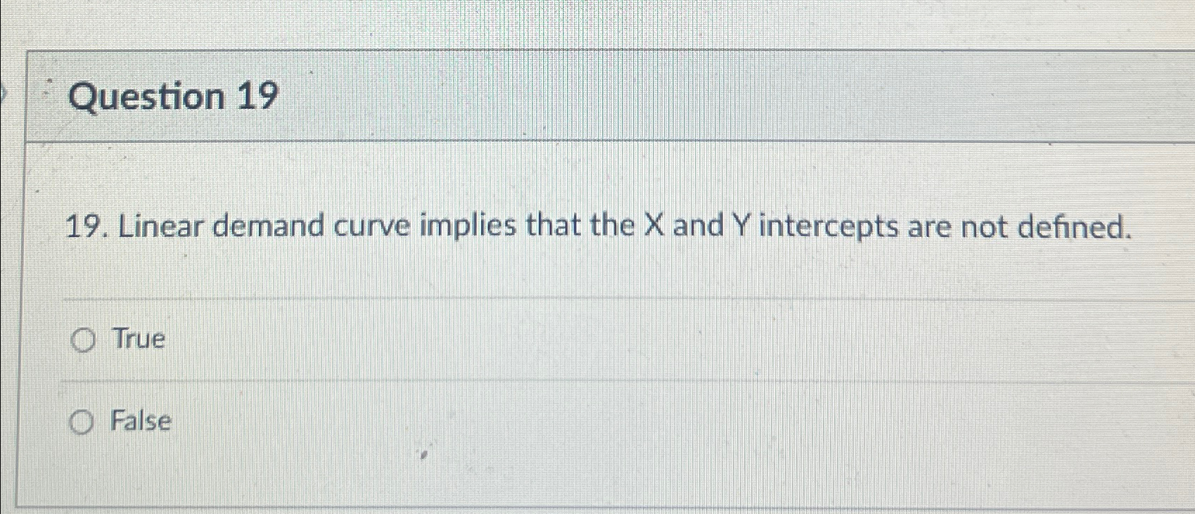 Solved Question 1919. ﻿Linear demand curve implies that the | Chegg.com