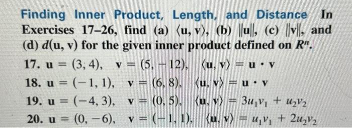 Solved Orthogonal and Orthonormal Sets In Exercises 1−12, | Chegg.com