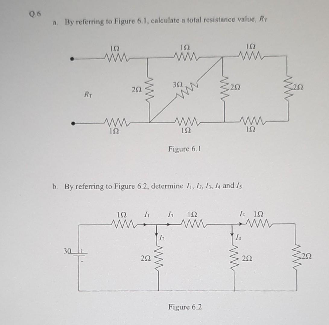 Solved a. By referring to Figure 6.1, calculate a total | Chegg.com