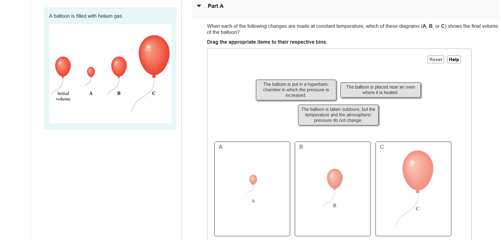 Solved Part AA balloon is filled with helium gas.When each | Chegg.com