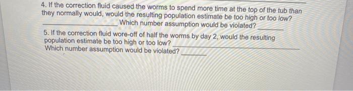 BIO182 ESTIMATING POPULATION SIZE LAB Introduction A | Chegg.com