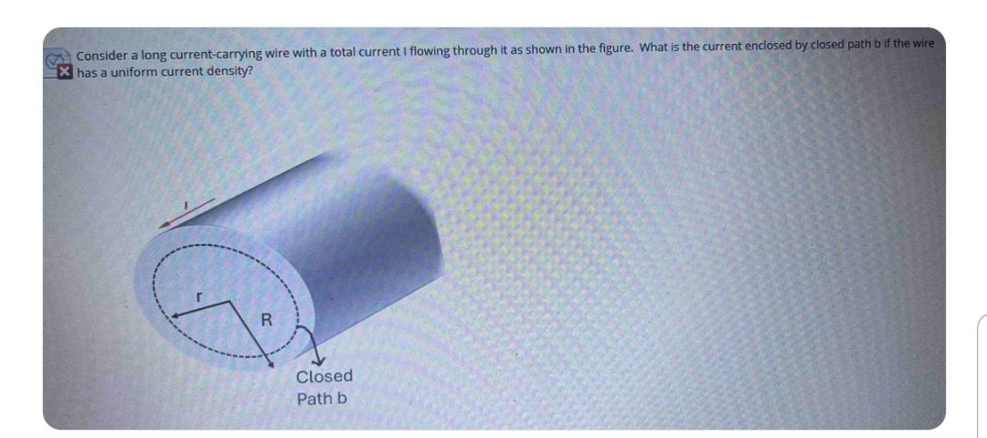 Solved Consider a long current-carrying wire with a total | Chegg.com
