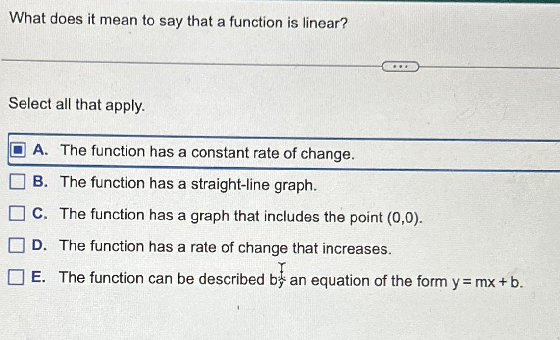 Solved What does it mean to say that a function is | Chegg.com