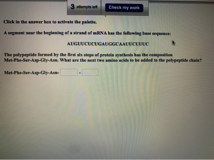 Solved 3 attempts left Check my work Click in the answer box | Chegg.com