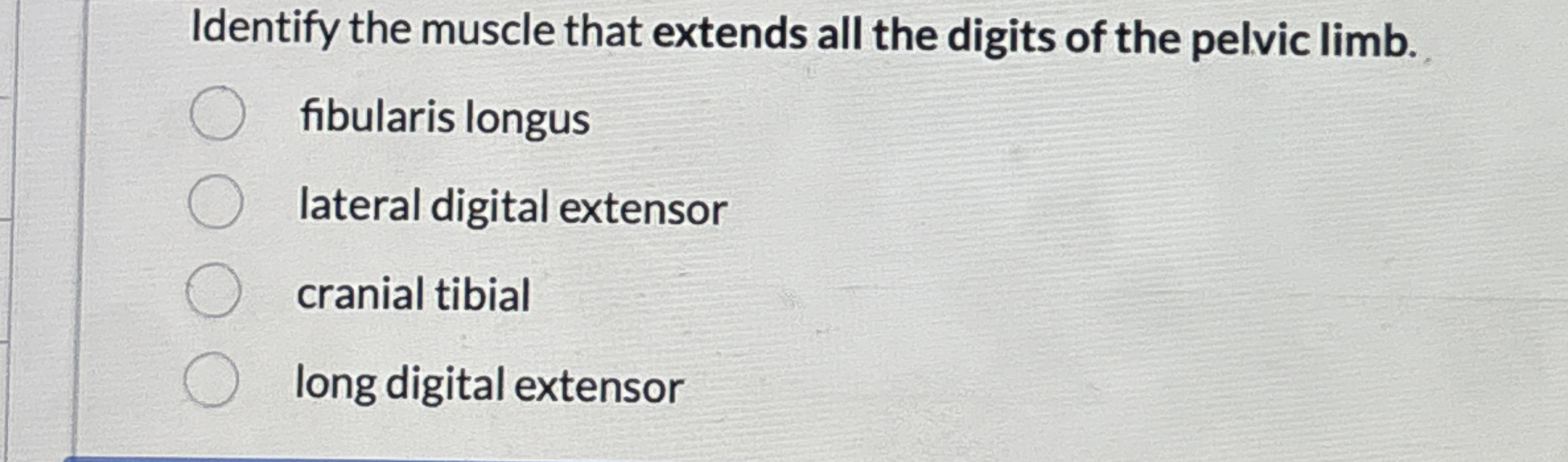 Identify the muscle that extends all the digits of | Chegg.com