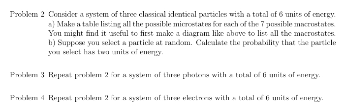 Problem 2 ﻿Consider a system of three classical | Chegg.com