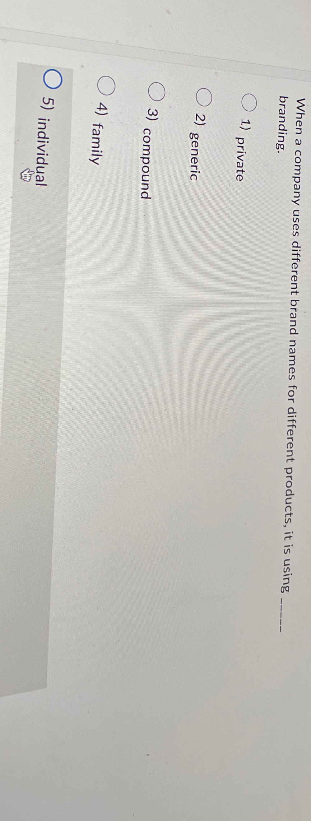 Solved When a company uses different brand names for | Chegg.com