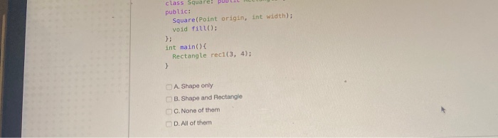 Solved Given the following codes (suppose Pointless has been | Chegg.com