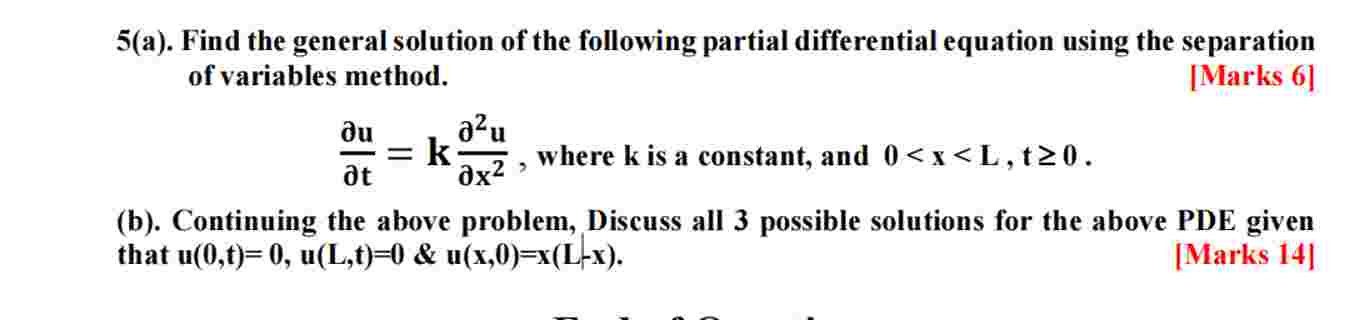 Solved 5 A ﻿find The General Solution Of ﻿the Following