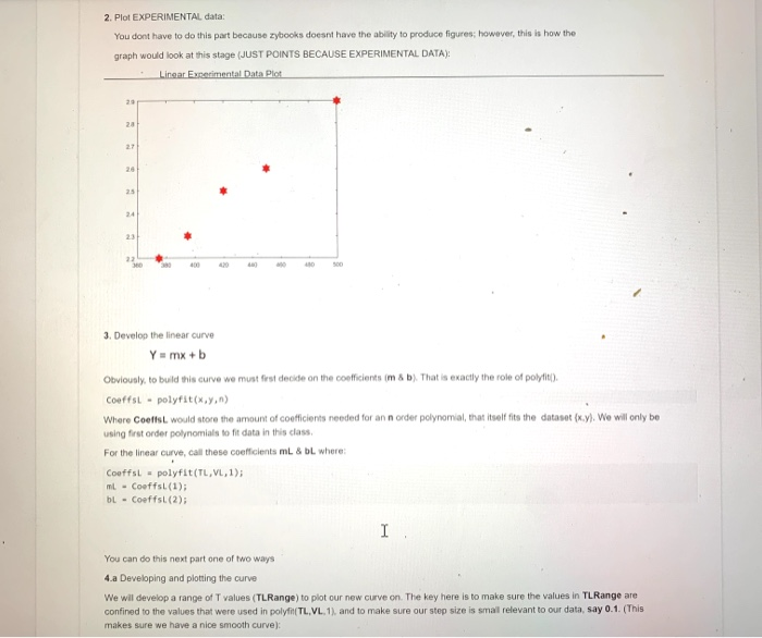 2 Plot Experimental Data You Dont Have To Do This Part Because Zybooks Doesnt Have The Ability 