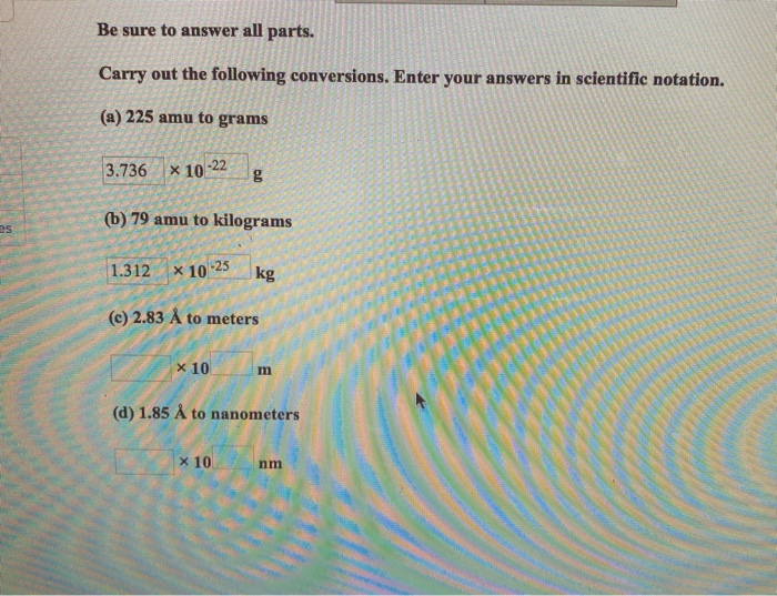 Solved Be Sure To Answer All Parts Carry Out The Following Chegg solved-be-sure-to-answer-all-parts-carry-out-the-following-chegg