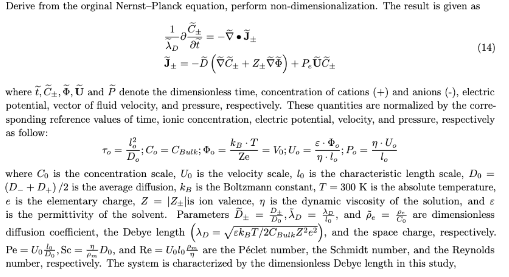 Solved Derive from the orginal Nernst-Planck equation, | Chegg.com