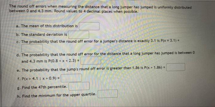 Solved The round off errors when measuring the distance that | Chegg.com
