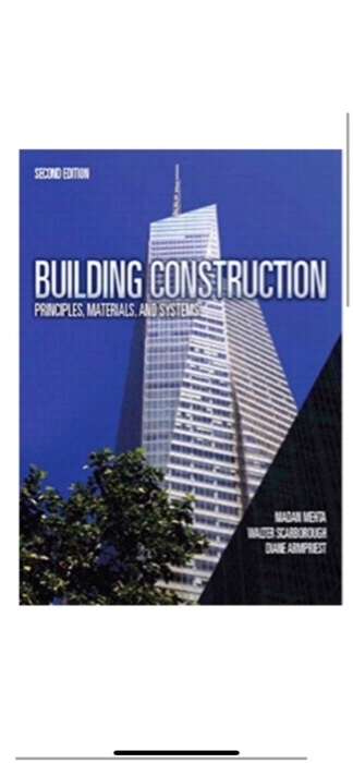 Solved SECOND EDITION BUILDING CONSTRUCTION PRINCIPLES, | Chegg.com
