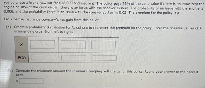 Solved You purchase a workers' compensation insurance policy | Chegg.com