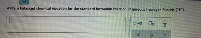 Solved Write a balanced chemical equation for the standard | Chegg.com