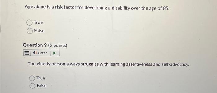 Solved It is important to define a disabled person by their | Chegg.com