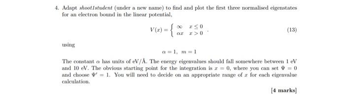 A question regarding computational physics. Require | Chegg.com