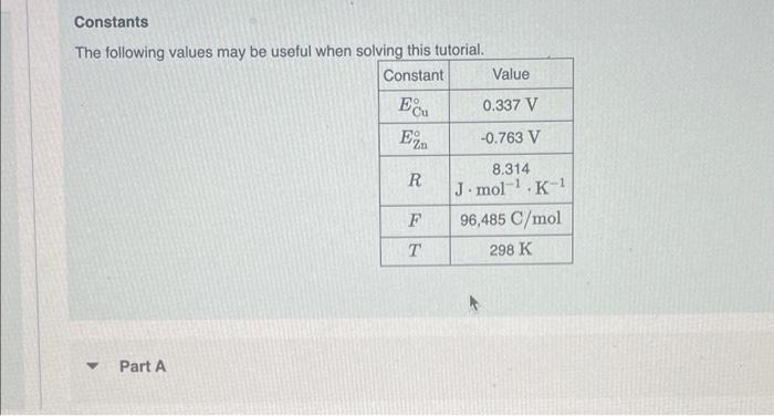 Solved Constants The following values may be useful when | Chegg.com