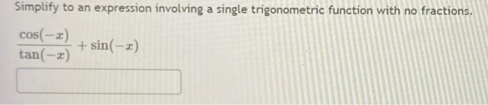 Solved Simplify to an expression involving a single | Chegg.com