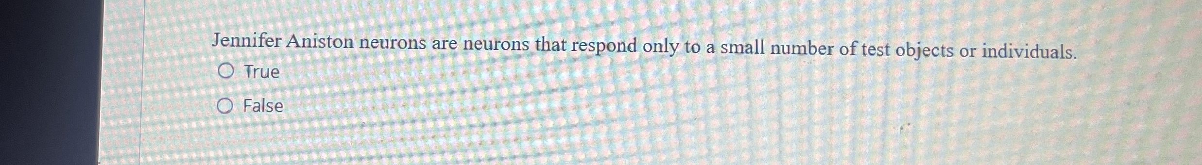 Solved Jennifer Aniston neurons are neurons that respond | Chegg.com