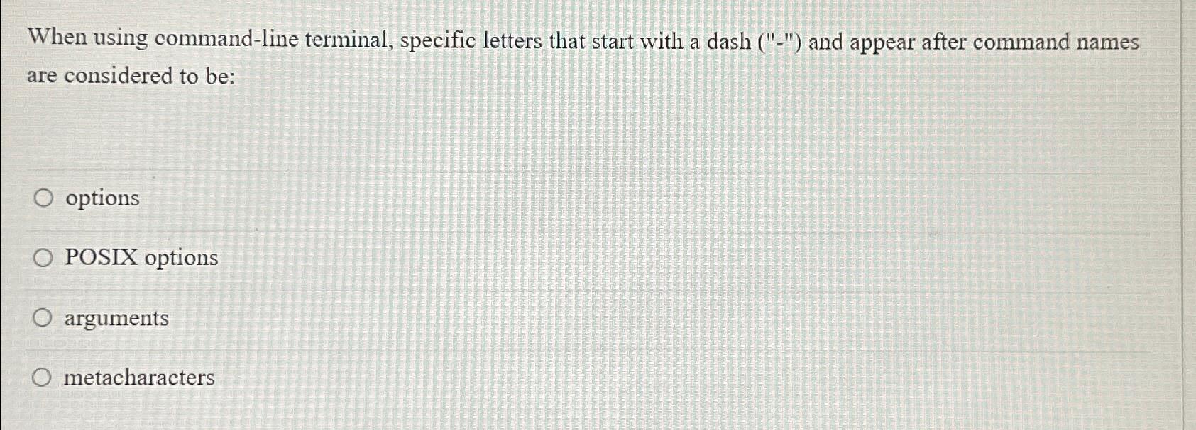 Solved When Using Command Line Terminal Specific Letters