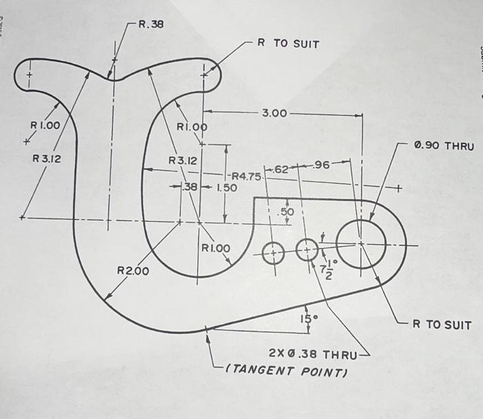 Solved Need Help with Dimensions to all radius points that | Chegg.com