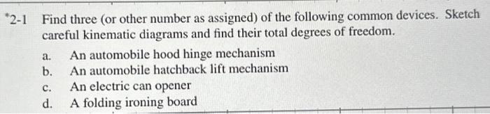2-1 Find three (or other number as assigned) of the | Chegg.com
